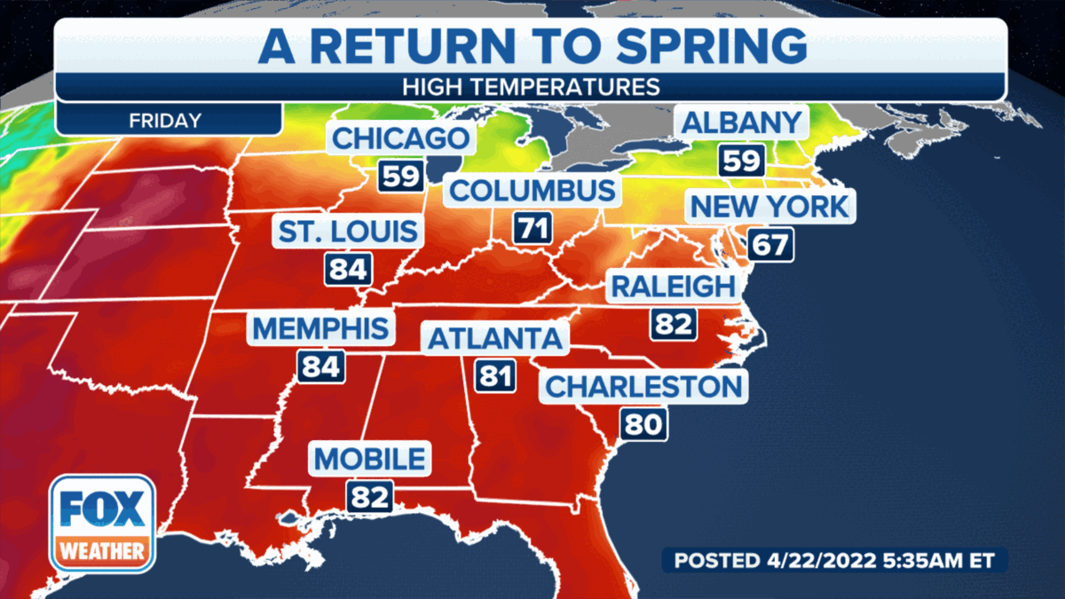 Record-high temperatures in jeopardy as warm air slides east | Fox Weather