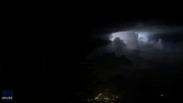 Watch: Symphony of lightning illuminates storm clouds over Louisiana ...