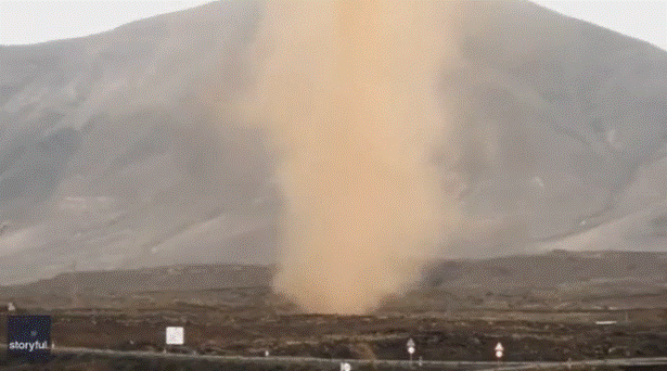 Watch a dust devil terrorize the Canary Islands | Fox Weather