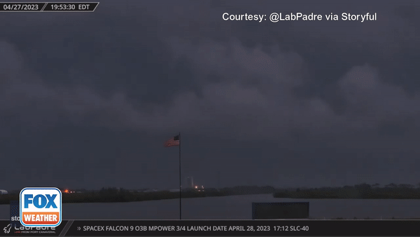 Watch: Lightning strikes near Cape Canaveral launch pads as SpaceX ...